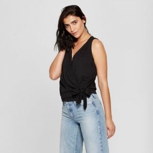 Universal Thread | Tops | Universal Thread Black Tank With Front Bow ...